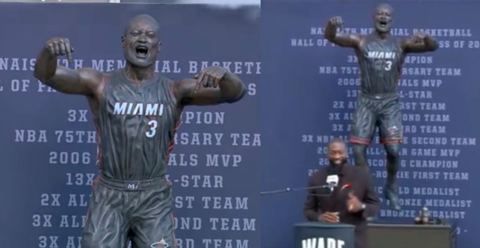 【影片】NBA/ Wade個人雕像正式曝光！Wade開玩笑表示：這傢伙是誰啊？ | 籃球筆記