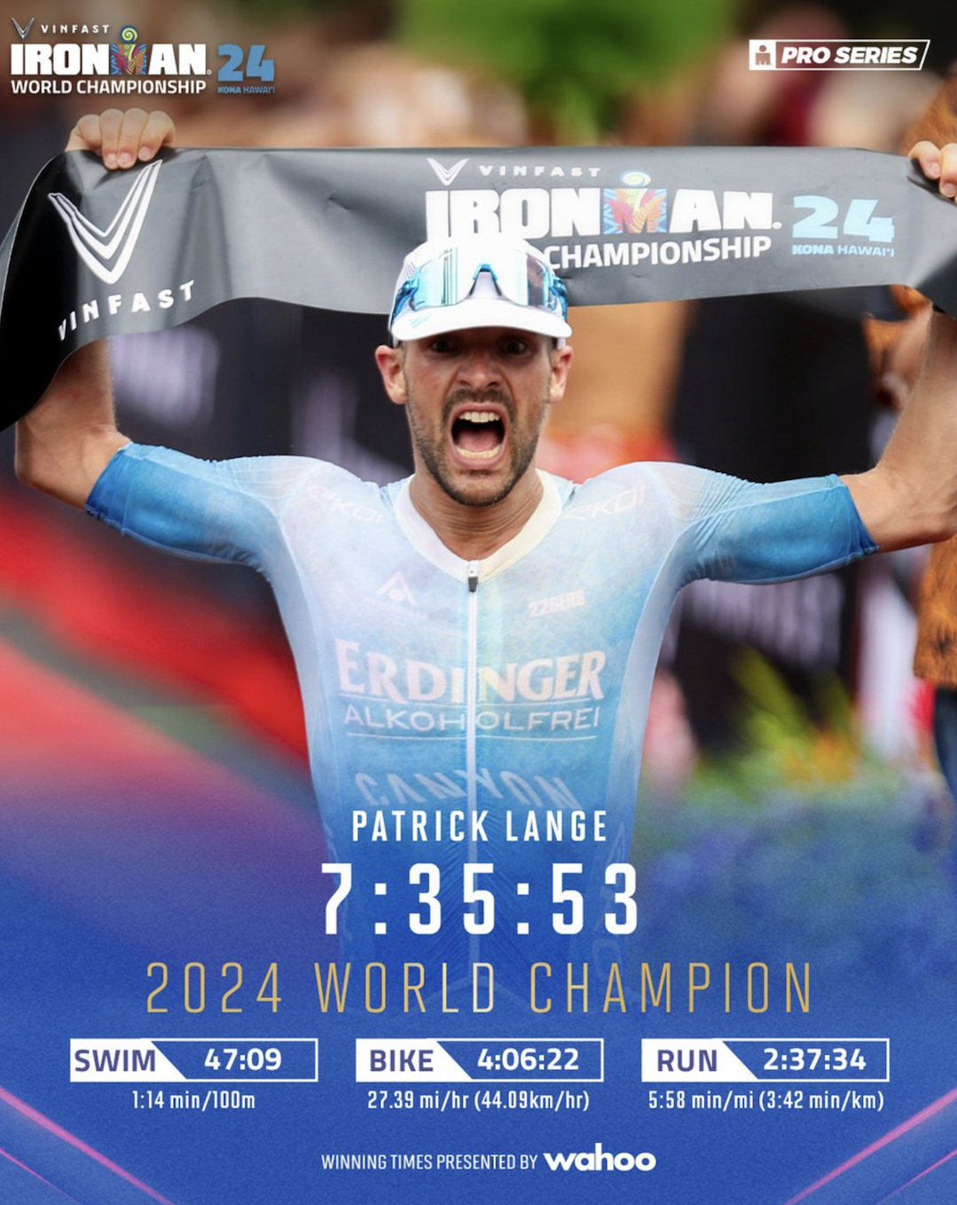 【紀錄】Patrick Lange 飆 7:35:53 寫世錦賽賽道紀錄：「今天，就是我的完美時刻」 ｜ 運動筆記HK | hk ...