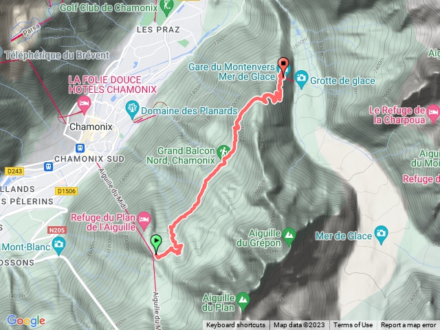 Plan de l'Aiguille - Gare Montenvers - 健行筆記